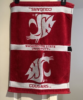 Washington State University Cougars WSU Colors Logo Golf Towel | eBay