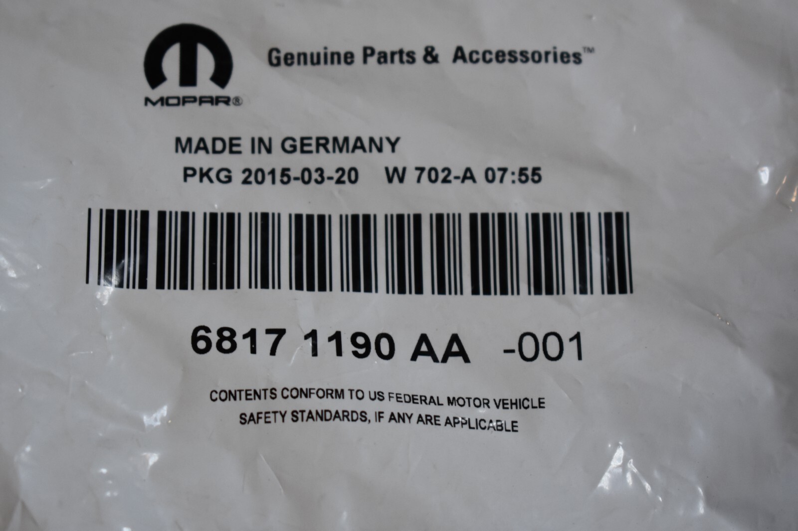 Oxygen+Sensor-HFE%2C+VIN%3A+M+Mopar+68171190AA for sale online | eBay