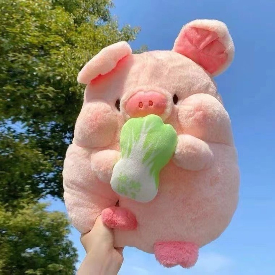 Radish Rabbit Plush Pig Toy Cabbage Pig Stuffed Animal Gift Throw ...