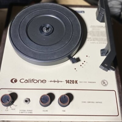 Vintage Califone 1420K Phono Solid State Record Player (16 33 78 45 ...