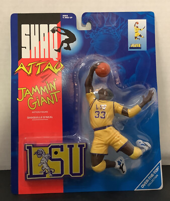 Kenner Shaq Attaq Jammin’ Giant Shaquille O’neal Action Figure LSU 1993 ...