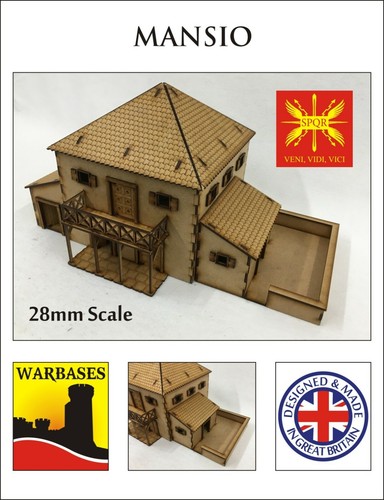 Warbases 28mm Laser Cut Roman Mansio | eBay