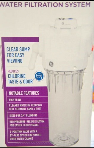 GE GXWH20T High Flow Whole House Water Filtration System Filter ...