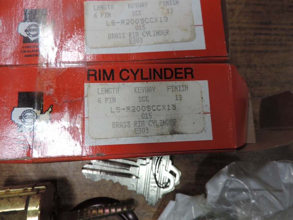 2 LSDA ls-r200sccx13 Brass Rim Cylinder | eBay