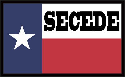 5x3 Secede Texas State Flag Bumper Decal Sticker Lone Star State ...