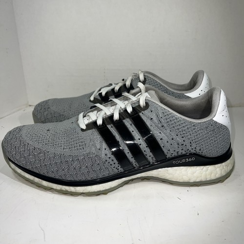Adidas Mens Boost Tour 360 XT SL Spikeless Golf Shoes Gray White Sz 8 ...