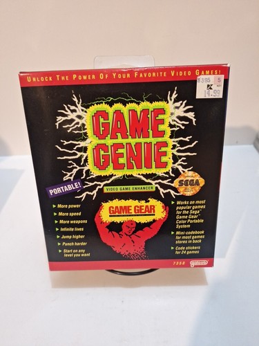 Sega Game Gear Game Genie In Box w/ Manual & Code Books Brand New Never ...