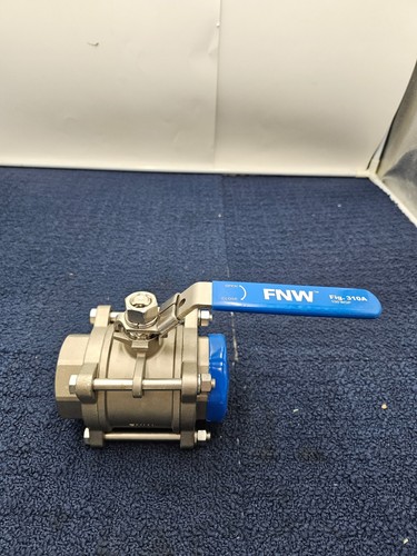 FNW 310A 2” CF8M 1000 PSI CWP Stainless Steel Ball Valve, Lever Handle ...
