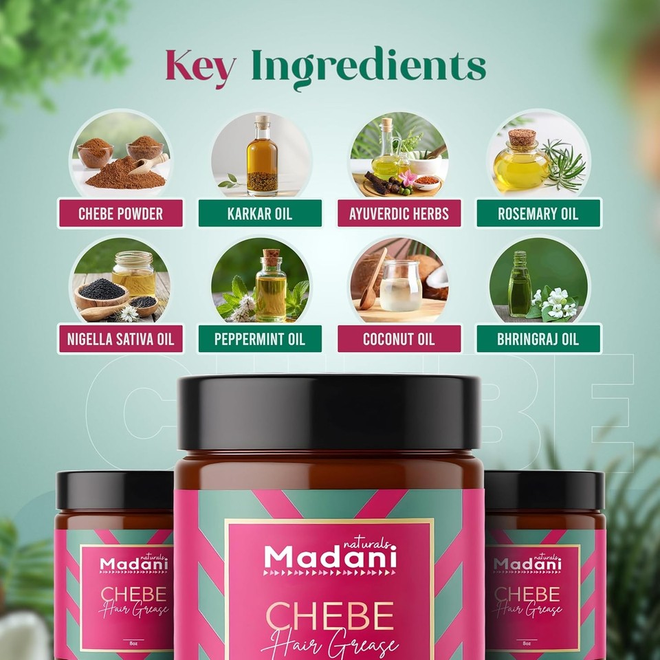 Chebe Hair Growth Grease with Rosemary Oil - Thinning and Hairloss ...