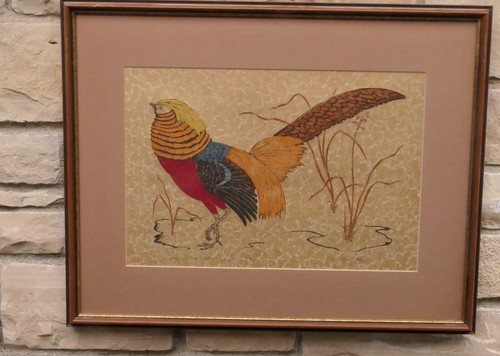 ART PRINT SIGNED AND NUMBERED LIMITED EDITION GOLDEN PHEASANT BY ...