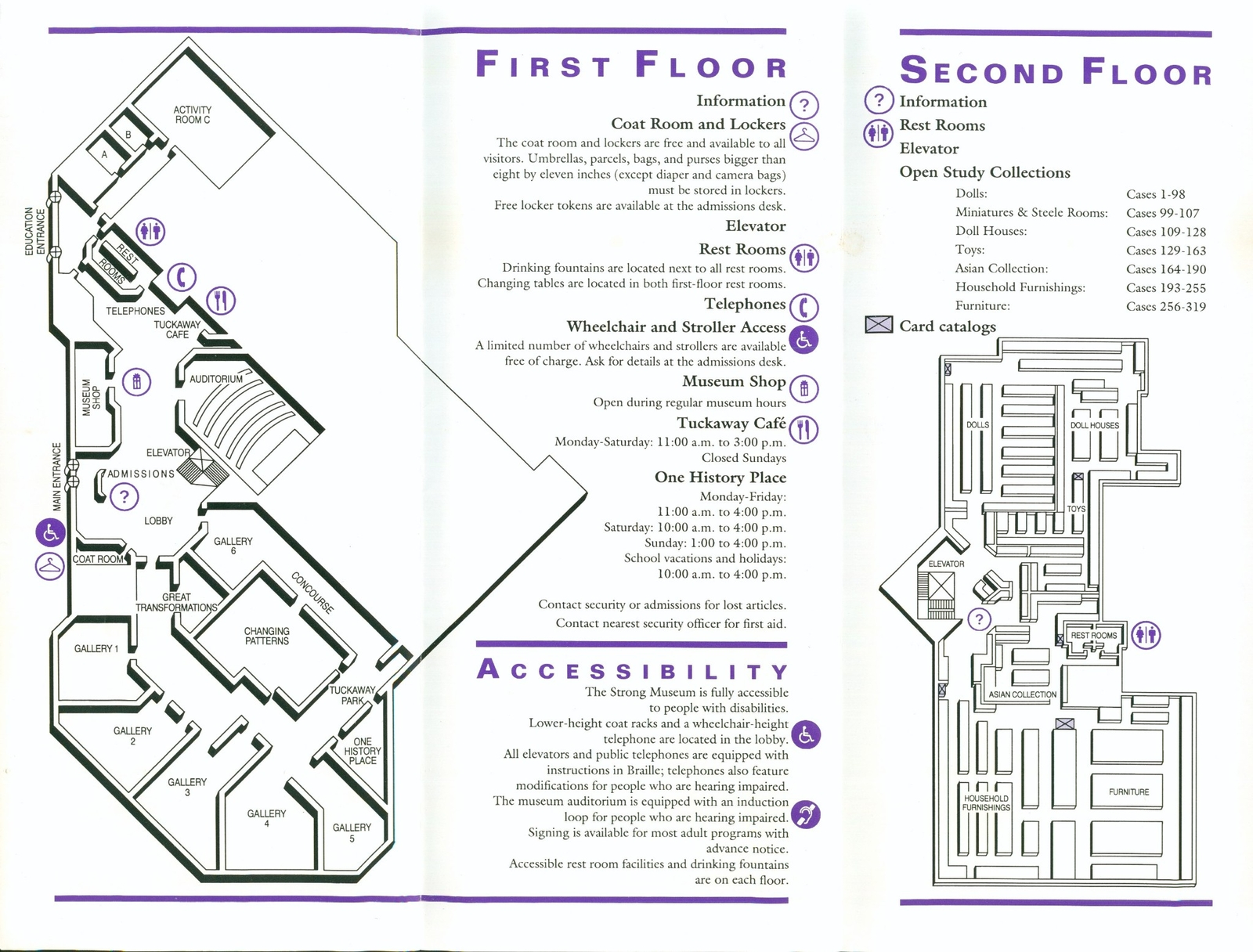 c1970 Strong Museum of Play Rochester New York Brochure Map Guide ...