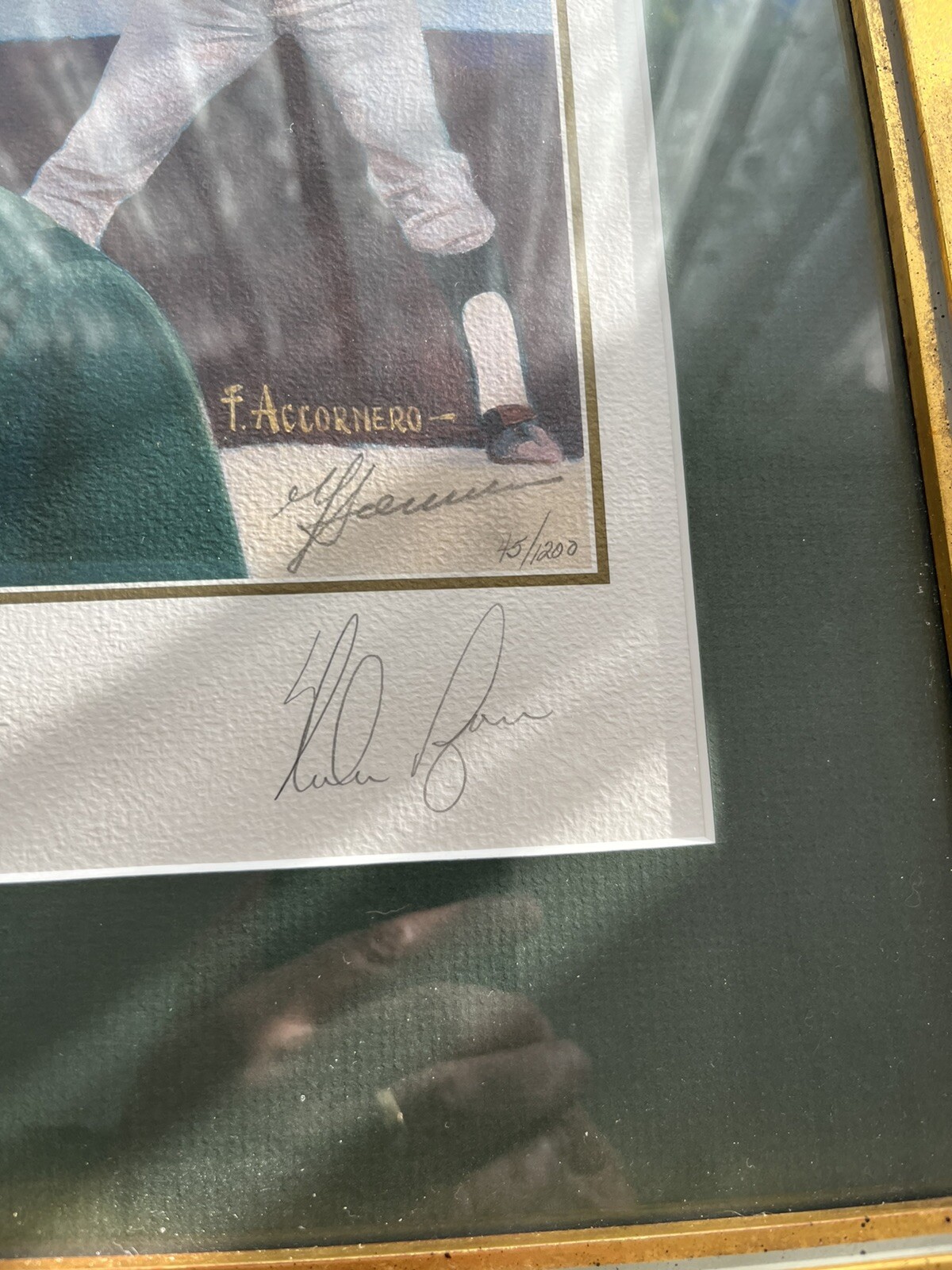 Nolan Ryan / Brock AUTO HOF 1991 Poster Framed 35x23 Nabisco Then and ...