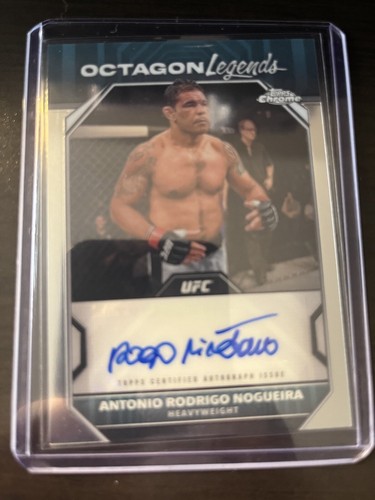 2024 Topps Chrome UFC Antonio Rodrigo Nogueira Octagon Legends Auto ...