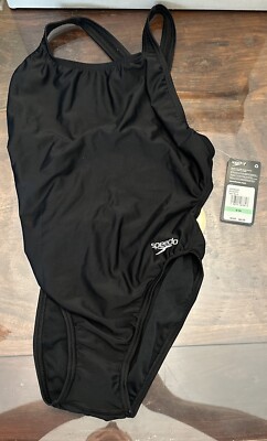 Speedo Women's Swimsuit One Piece Pro LT Eco Solid Team Black Size 8/34 ...