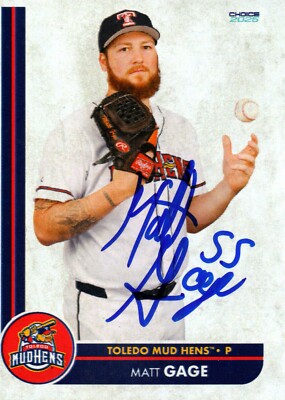 Matt Gage 2025 Toledo Mud Hens Autographed Signed Card | eBay