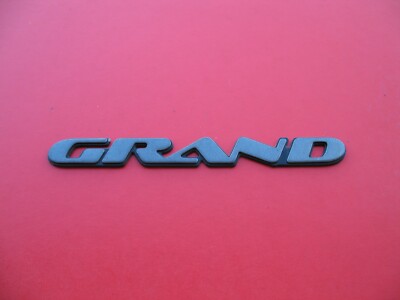 PONTIAC GRAND AM GRAND PRIX EMBLEM LOGO BADGE SIGN SYMBOL USED OEM GRAY ...
