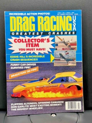 VRHTF NHRA "VINTAGE 1990 DRAG RACING USA GREATEST CRASHES" 92 PAGES OF ...