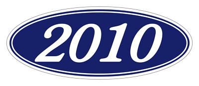 CAR DEALER OVAL MODEL YEAR STICKER 2010-2021 1PK LARGE WINDSHIELD ...