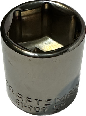 CRAFTSMAN 6 Point GUNMETAL Shallow Socket 3/8" Drive - SAE- Pick a Size ...