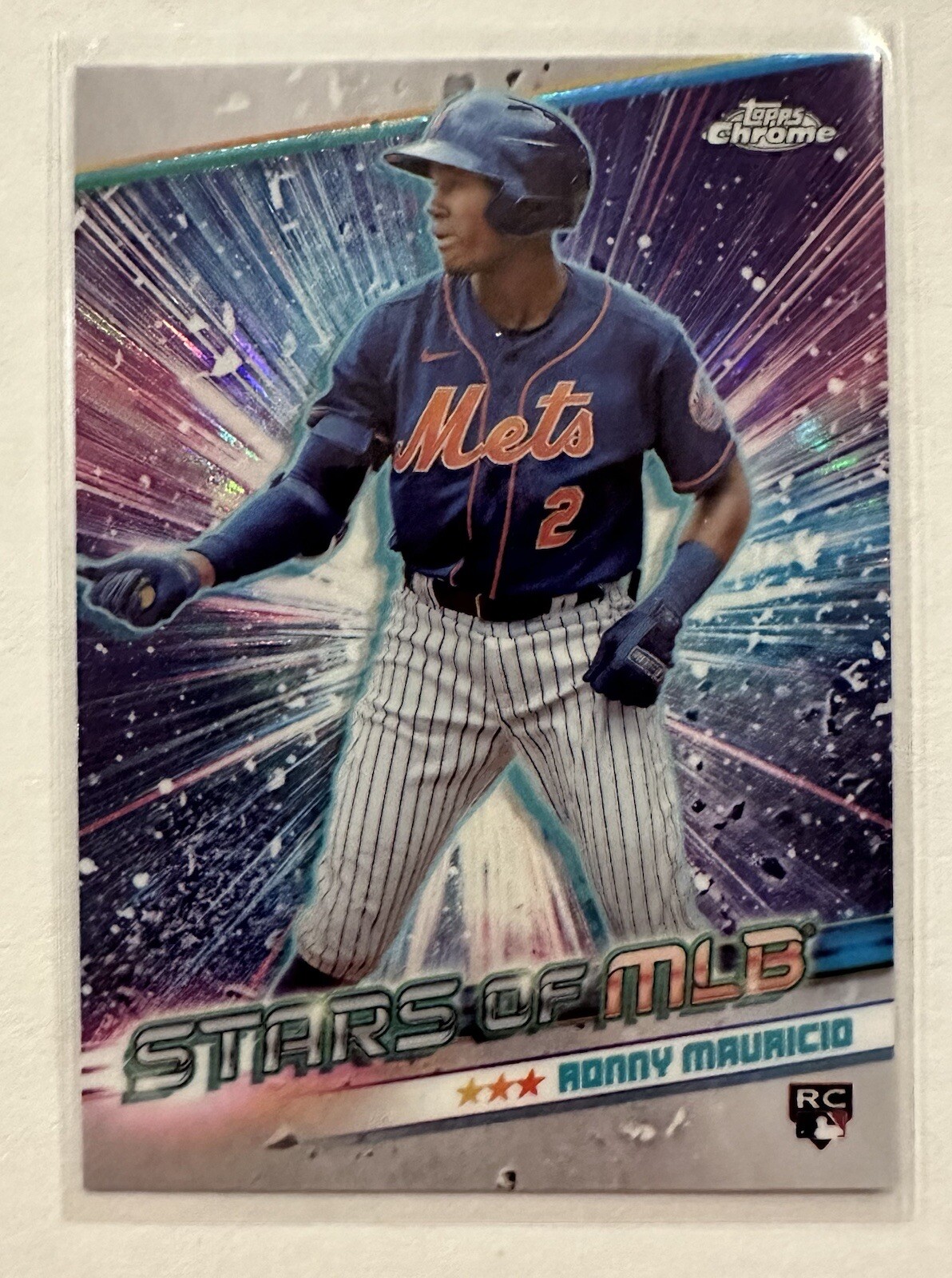 2024 Topps Series 1 Ronny Mauricio RC Stars of MLB Chrome CSMLB-11 NY ...