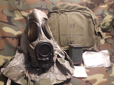 Recently Serviced M17A1 Protective mask with extras | eBay