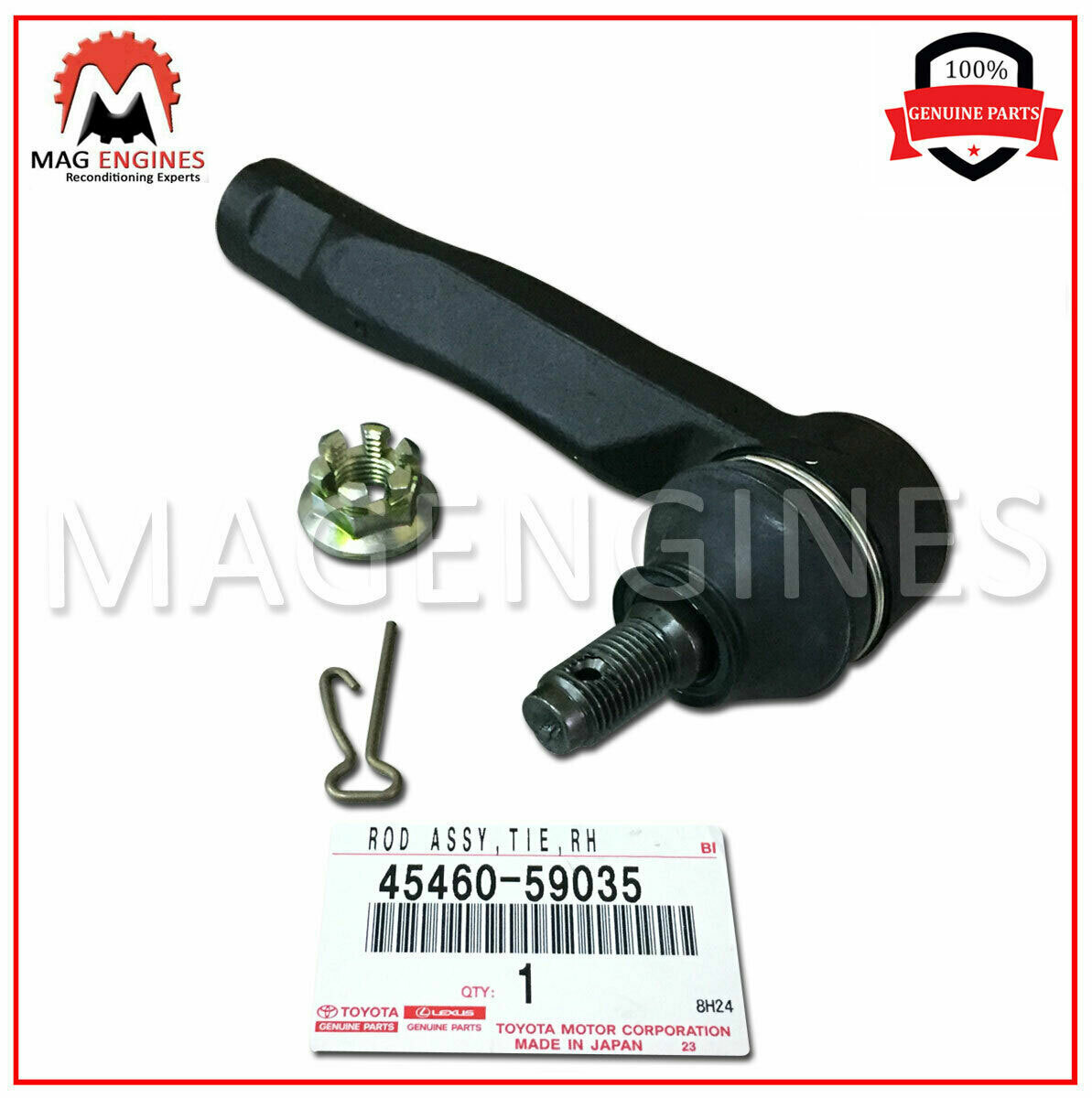 45460-59035 GENUINE OEM TIE ROD END SUB-ASSY, RH 4546059035 | eBay