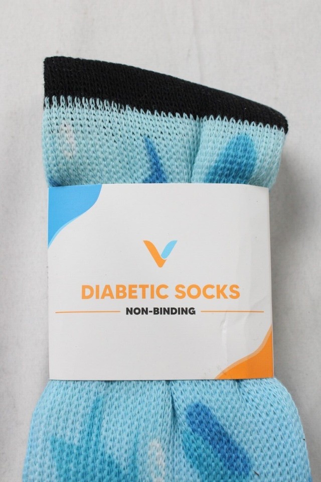 Viasox Unisex Diabetic Non-Binding Socks Assorted Colors/Sizes/Styles ...