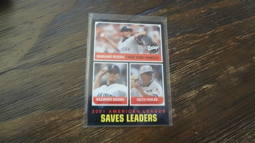 2002 UPPER DECK VINTAGE #279 2001 AMERCAN LEAGUE SAVES LEADERS BASEBALL ...