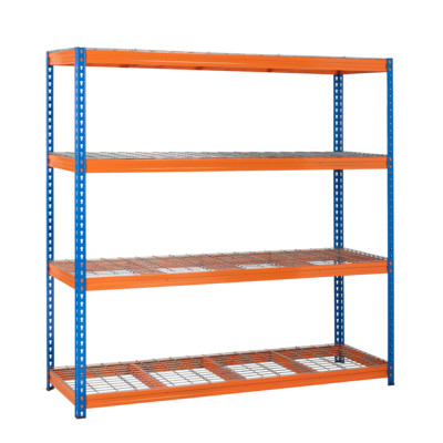Heavy Duty Shelving/Racking Mesh Shelves 4 Levels | 1800mm H x 1800mm W ...