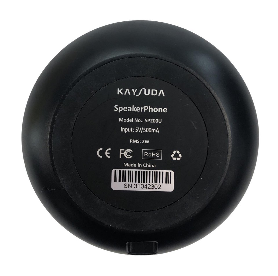 Kaysuda SP200 USB Black Portable Conference Speaker Phone | eBay