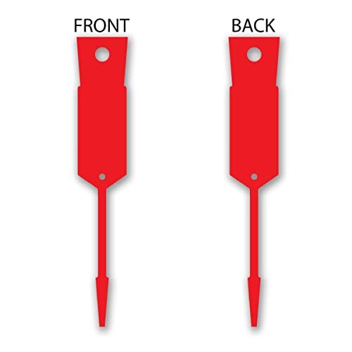 Red Self Locking Key Tags 2000 Plastic Arrow ID Tags Easy to Use and ...