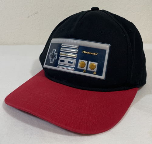 2018 Nintendo Video Game Nes Controller Gamer Snapback Cap Black Red ...