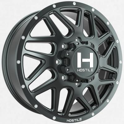 20 inch 20x8.25 Hostile Sprocket Dually Asphalt wheels rims 8x6.5 8x165 ...