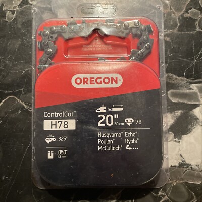 Oregon Control Cut H78 Replacement 20" Chainsaw Chain 78 Links 0.325" x ...