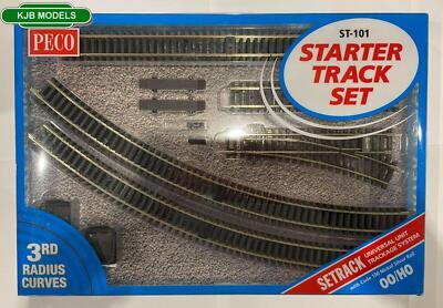 BNIB OO Gauge PECO ST-101 Starter Track Set, 3rd Radius - SEATRACK Code ...