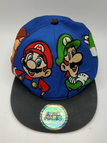NINTENDO SUPER MARIO Brothers Snapback Adjustable Youth Baseball Cap ...