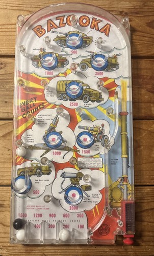 Vintage Marx 1950’s Bazooka Military Theme Table Top Pinball Game | eBay