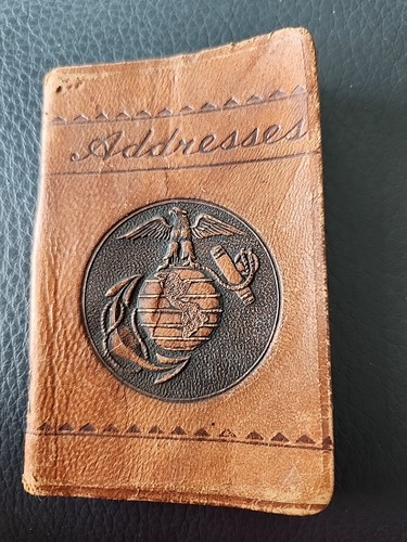 Genuine Leather USMC Eagle Globe Anchor Pocket Note Pad Vintage | eBay