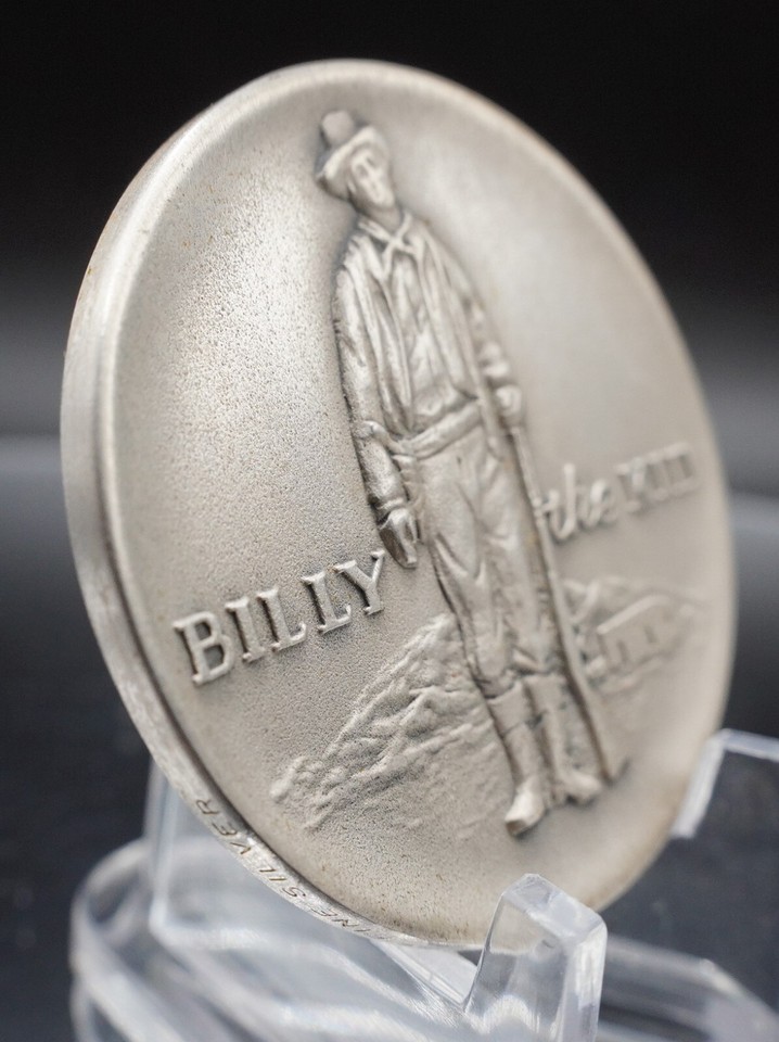 Billy the Kid 1969 Gunfighter Gun Slinger New Mexico 999 FINE Silver ...