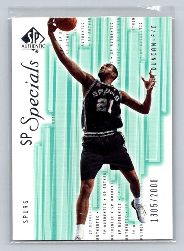 Tim Duncan /2000 Card 2001 SP Authentic SP Specials #142 Spurs | eBay