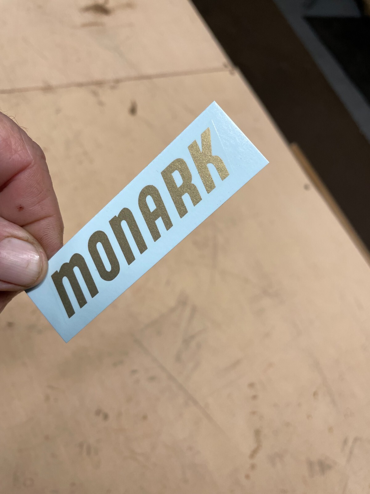 Vintage Monark Mens & Ladies Bicycle Seat Tube & Rear Fender Decal Set ...