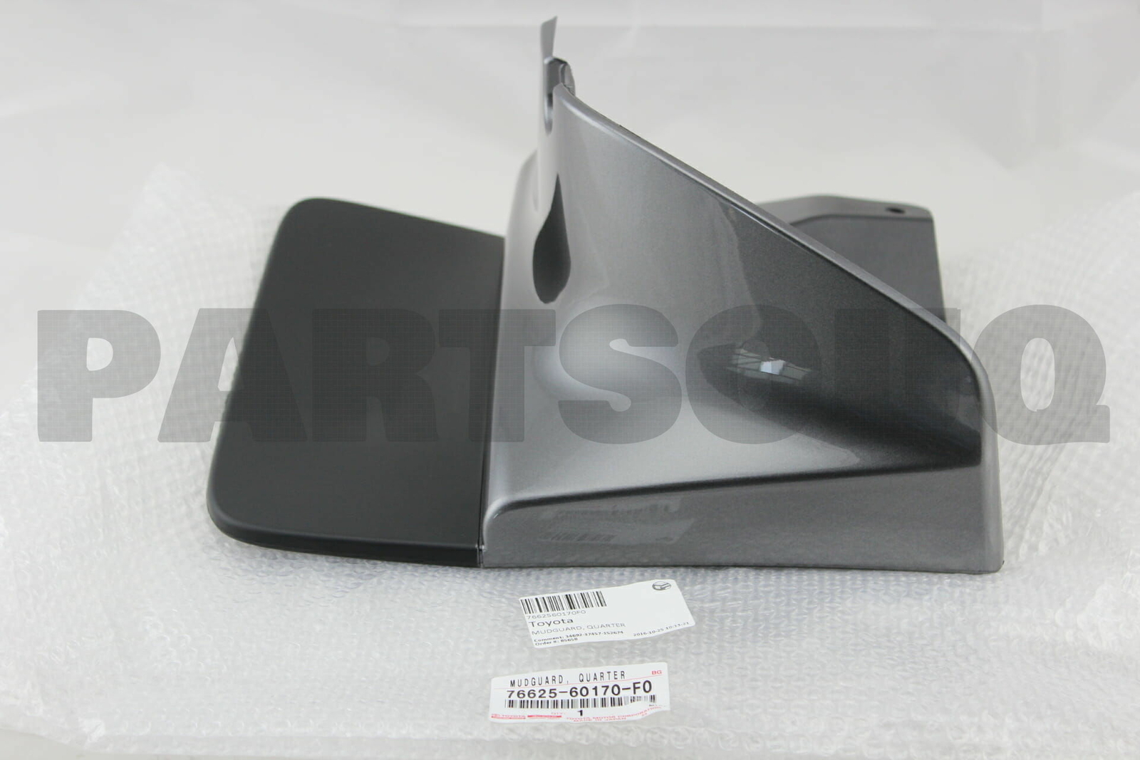 7662560170F0 Genuine Toyota MUDGUARD, QUARTER PANEL, REAR RH 76625 ...