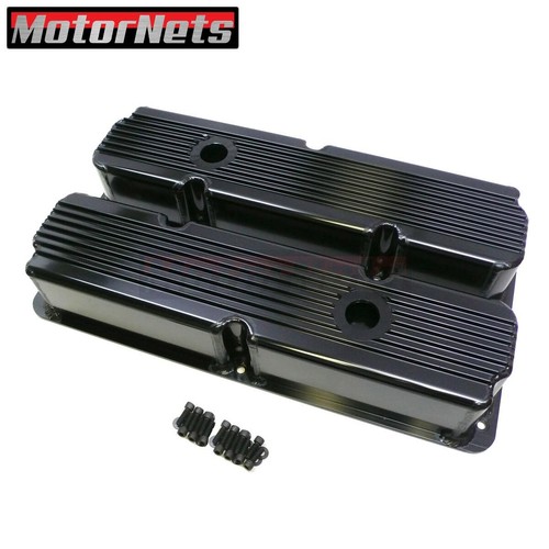 Big Block Ford FE Black Fabricated Fin Aluminum 352-428 Valve Cover Hot ...