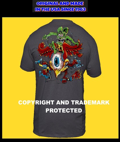 ED ROTH RAT FINK FLYING EYEBALL T SHIRT STYLE 39 | eBay Australia