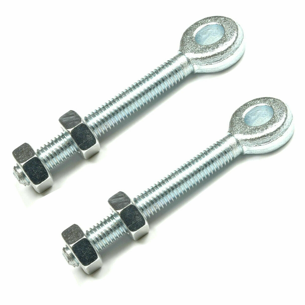 Pair of Adjustable Gate Eye Bolts +Nuts Zinc 10mm 12mm 16mm 19mm 22mm ...