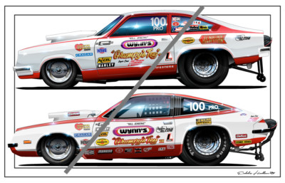 (Ships Free) Poster Bill "Grumpy" Jenkins Vega & Monza Pro Stock ...