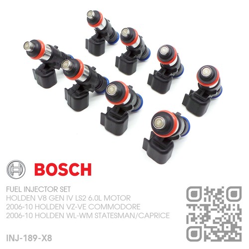 BOSCH FUEL INJECTORS V8 GEN IV LS2 6.0L MOTOR [2006-10 HOLDEN VZ-VE ...
