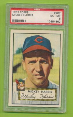 1952 Topps - Mickey Harris (#207) Cleveland Indians PSA 6 | eBay