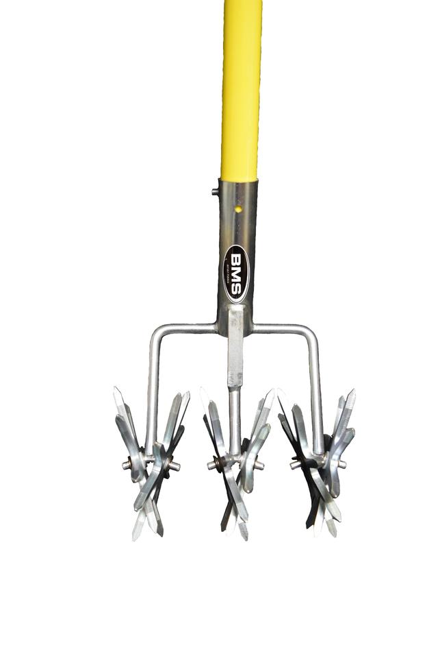 BMS manual rotary cultivator, soil miller, garden tiller, overseeding ...