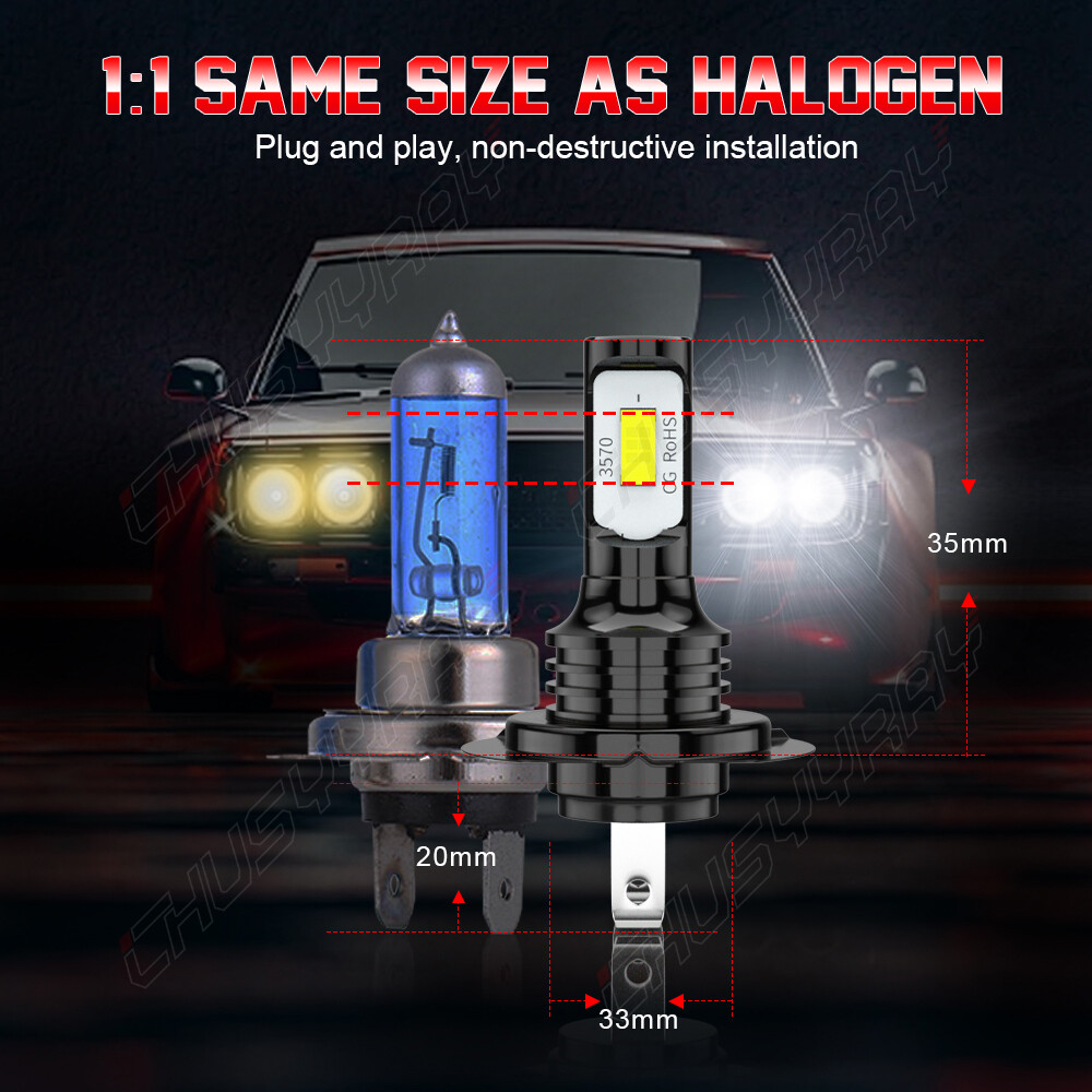 For Mercedes-Benz CLA250 2014 2015 2016 2019 LED Headlight Kit H7+H15 ...